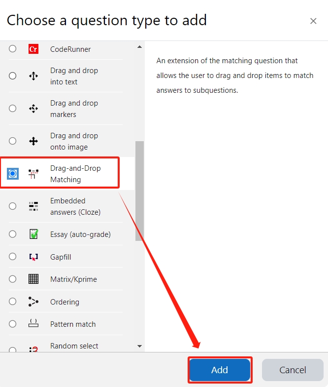 Drag And Drop Matching Knowledge Base